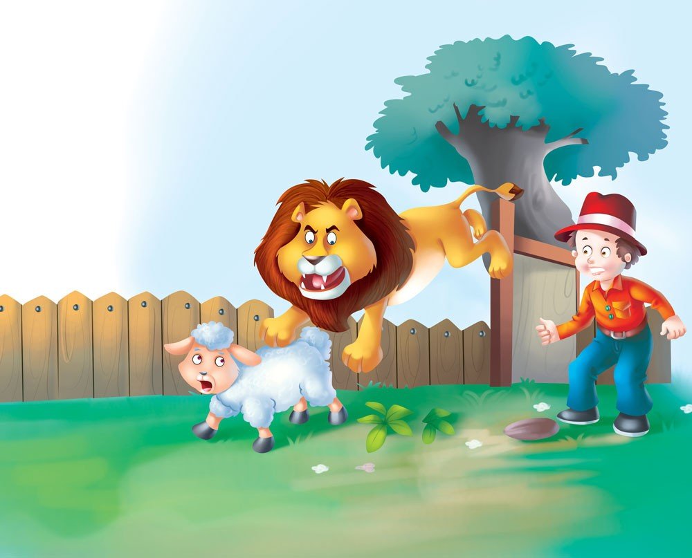 The Lion and the Farmer – Sawan Books
