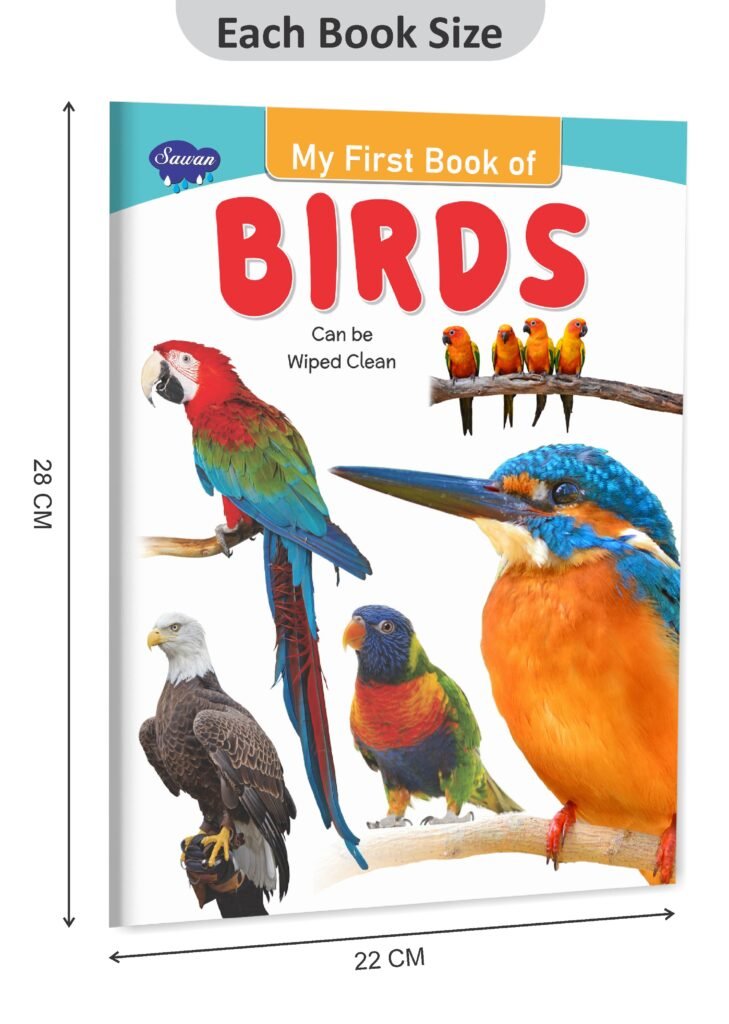 My First Book of Birds | My First Book (Can be Wiped Clean) - Sawan Books