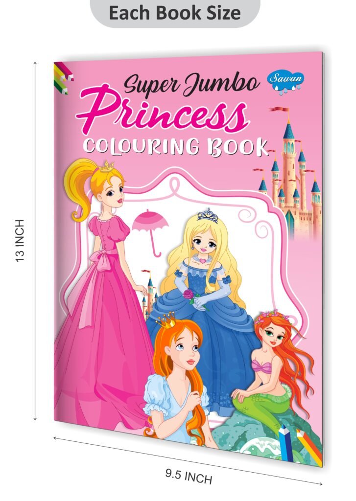 Super Jumbo Princess Colouring Book | Super Jumbo Colouring Book ...