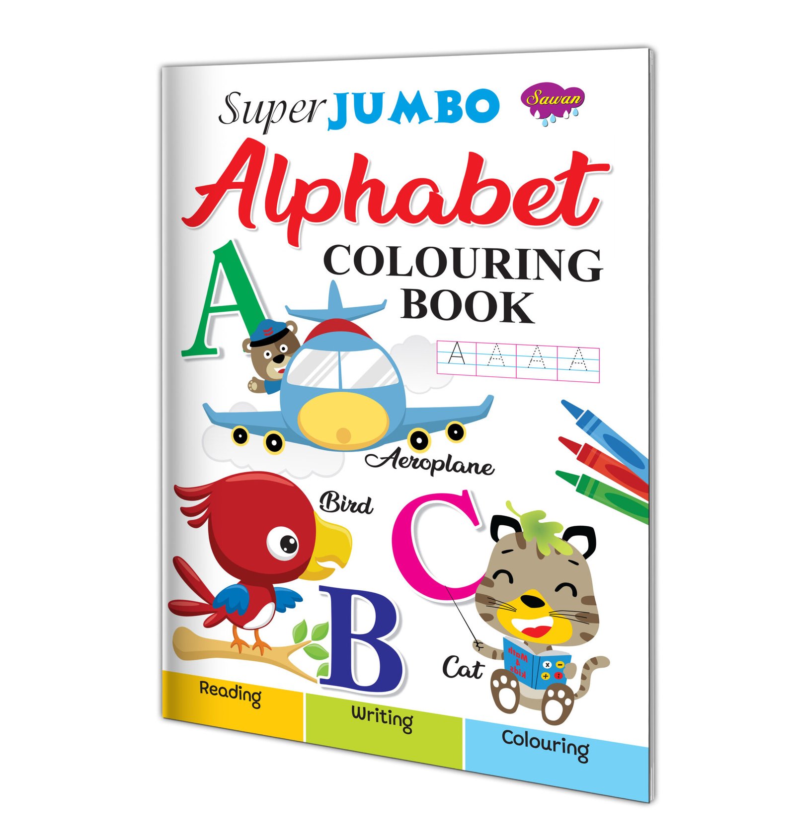 Super Jumbo Alphabet Colouring Book (Reading, Writing, Colouring ...