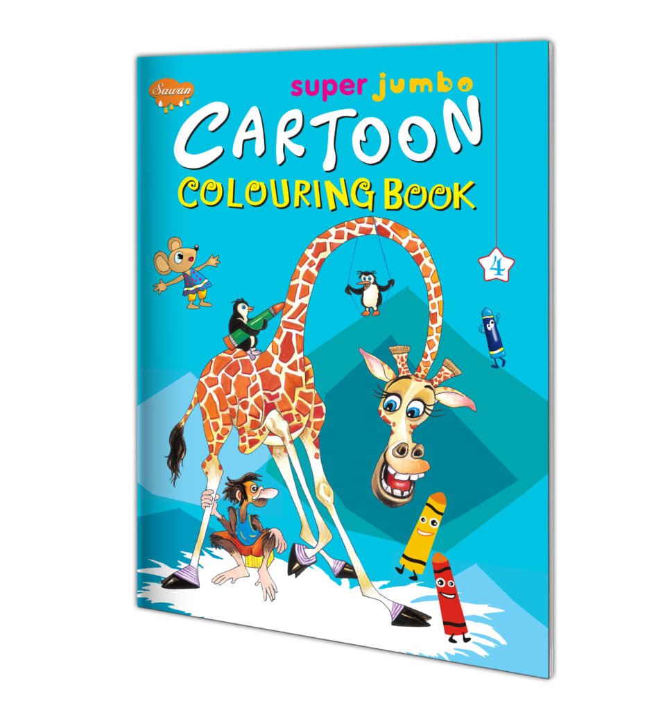 Super Jumbo Cartoon Colouring Book-4 | Super Jumbo Colouring Book ...