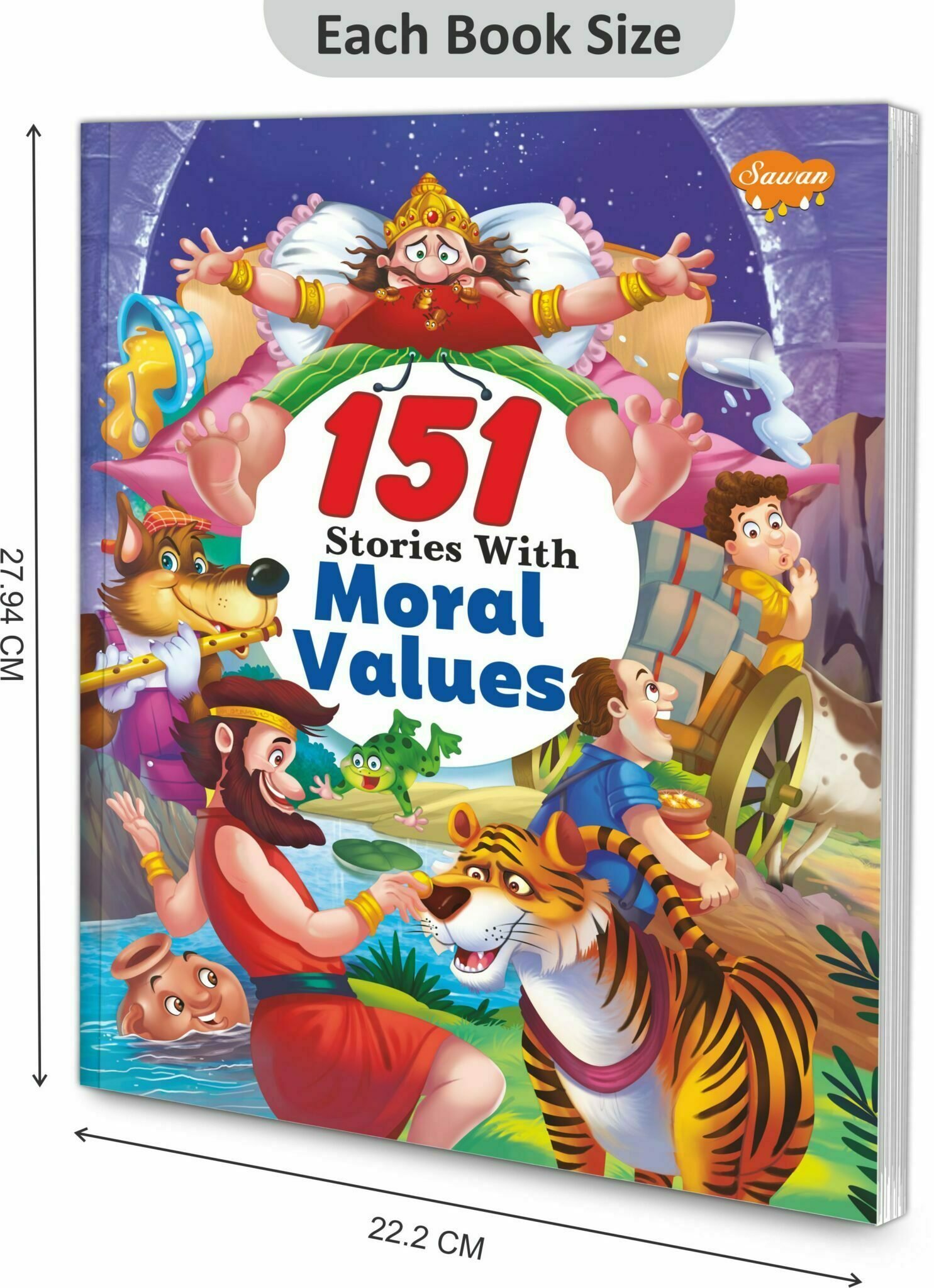 151 Stories with Moral Values | 151 Story Book - Sawan Books
