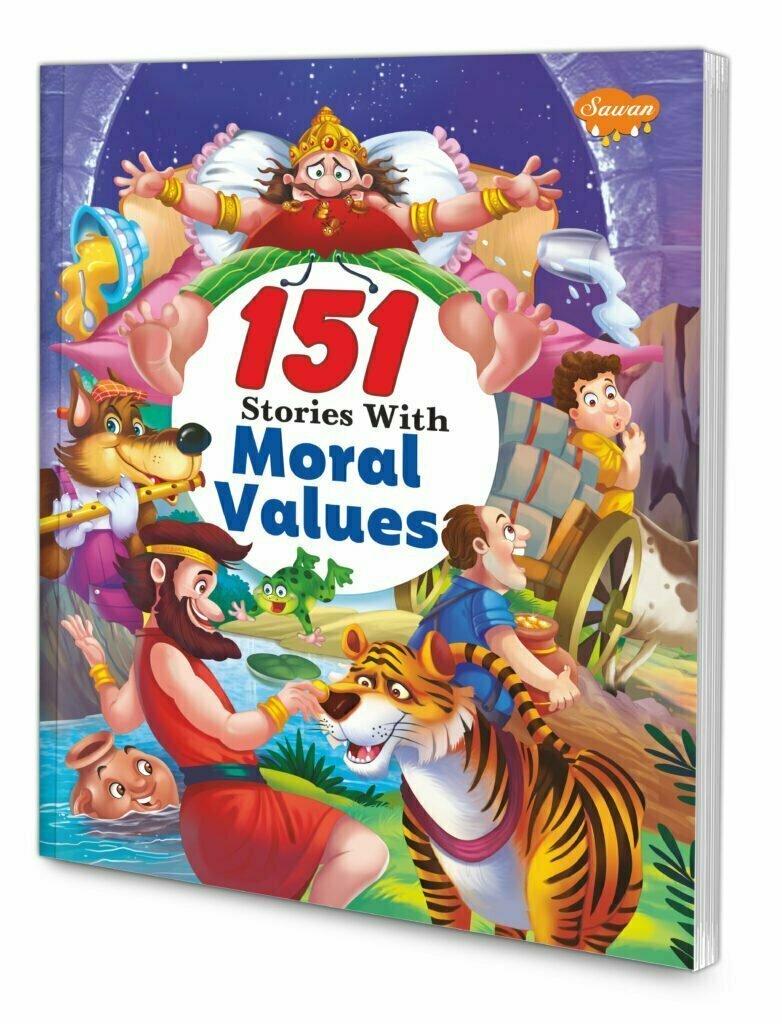 151 Stories with Moral Values | 151 Story Book - Sawan Books