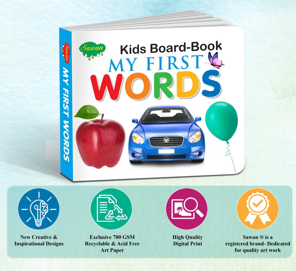 My First Words | Kids Board Book | Early Learning Picture Book - Sawan ...