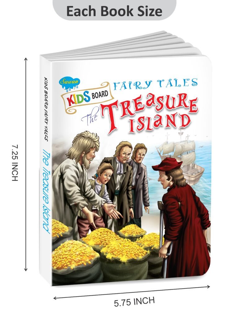 The Treasure Island | Kids Board Fairy Tales | Book for Kids - Sawan Books