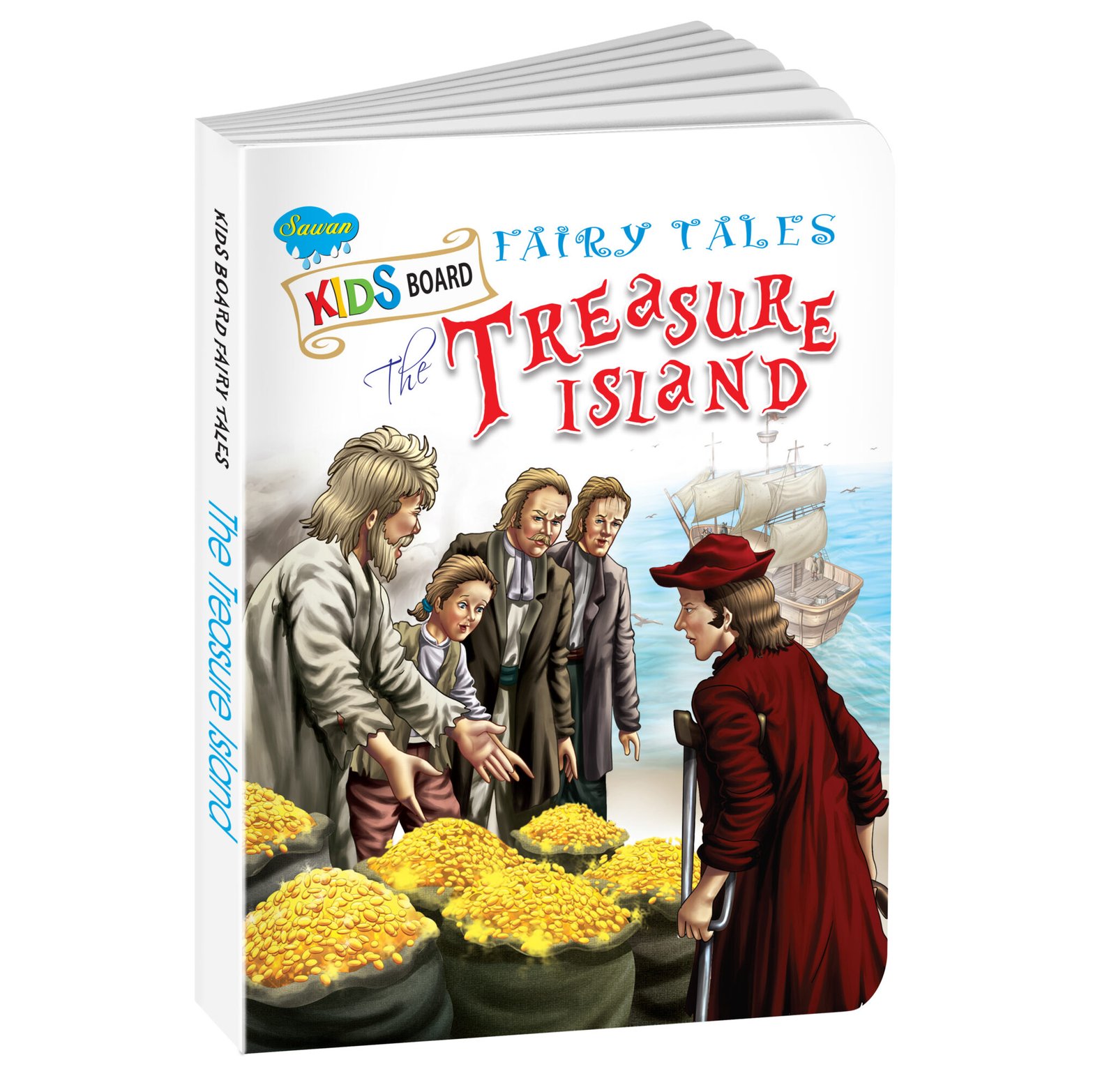 The Treasure Island | Kids Board Fairy Tales | Book for Kids - Sawan Books