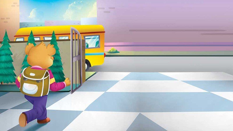 Benny in the School Bus | Benny Learns Social Skills - Sawan Books