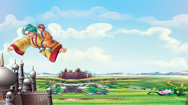 Aladdin And The Magic Lamp -World Famous Fairy Tales - Sawan Books