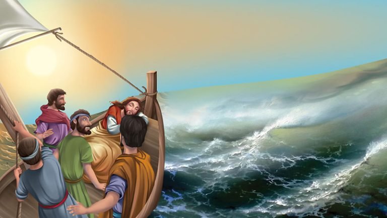 JESUS CALMS A STORM | BIBLE STORIES NEW TESTAMENT - Sawan Books