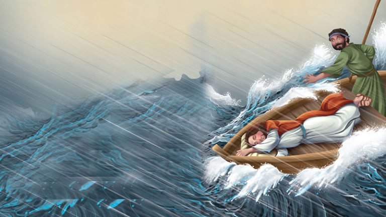 JESUS CALMS A STORM | BIBLE STORIES NEW TESTAMENT - Sawan Books