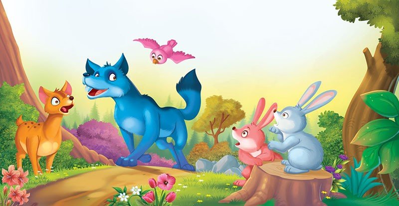 The Blue Jackal | EARLY READER FOR BEGINNERS - Sawan Books