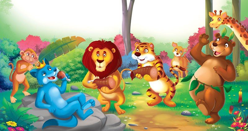 The Blue Jackal | EARLY READER FOR BEGINNERS - Sawan Books