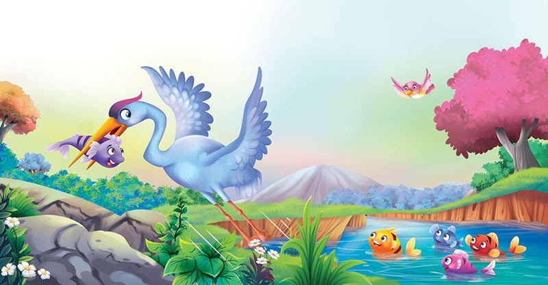 The Crab and the Crane | EARLY READER FOR BEGINNERS - Sawan Books