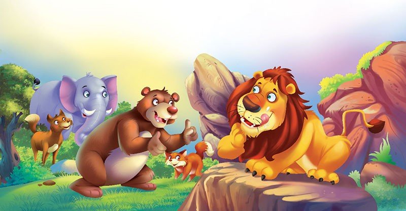 The Lion and the Hare | EARLY READER FOR BEGINNERS - Sawan Books