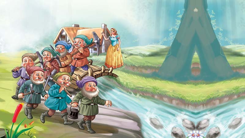 SNOW WHITE & THE SEVEN DWARFS | World Famous Fairy Tales - Sawan Books