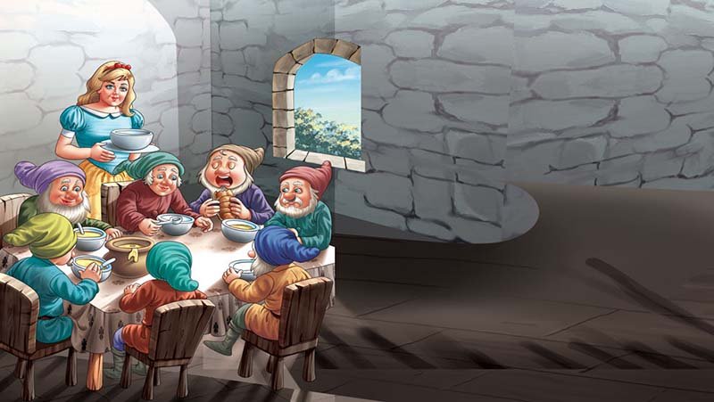 SNOW WHITE & THE SEVEN DWARFS | World Famous Fairy Tales - Sawan Books