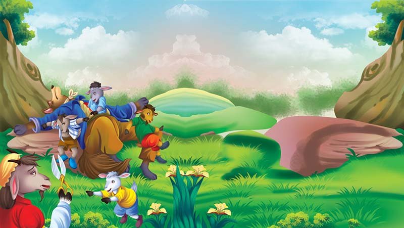 The Wolf and the Seven Little Goat | World Famous Fairy Tales - Sawan Books