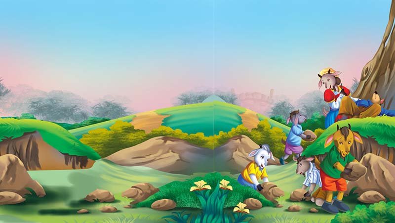 The Wolf and the Seven Little Goat | World Famous Fairy Tales - Sawan Books