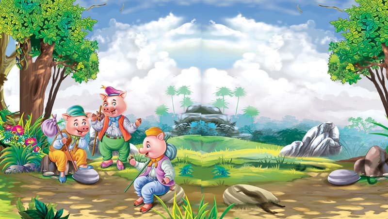 The Three Little Pigs |World Famous Fairy Tales - Sawan Books