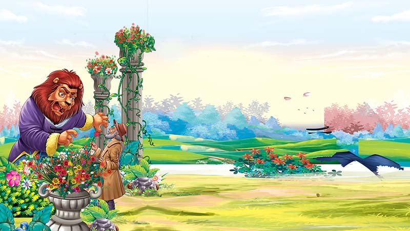 Beauty & the beast - World Famous Fairy Tales - Sawan Books