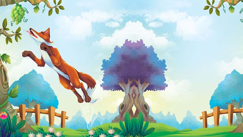 The Fox and Sour Grapes | world Famous Aesop's Fables - Sawan Books