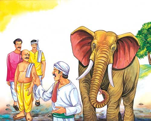 An Elephant And Six Blindmen - Sawan Books