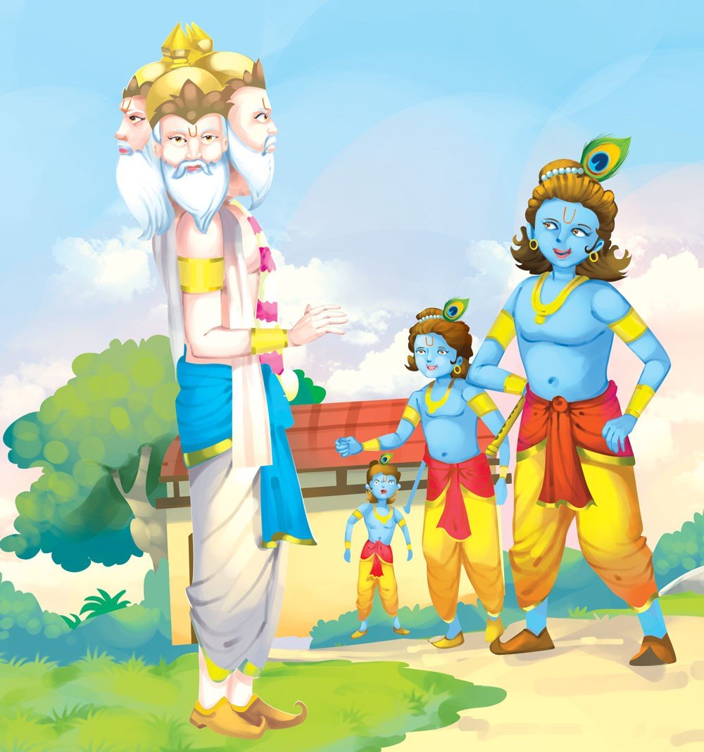 Lord Krishna Outwits Brahma - Sawan Books