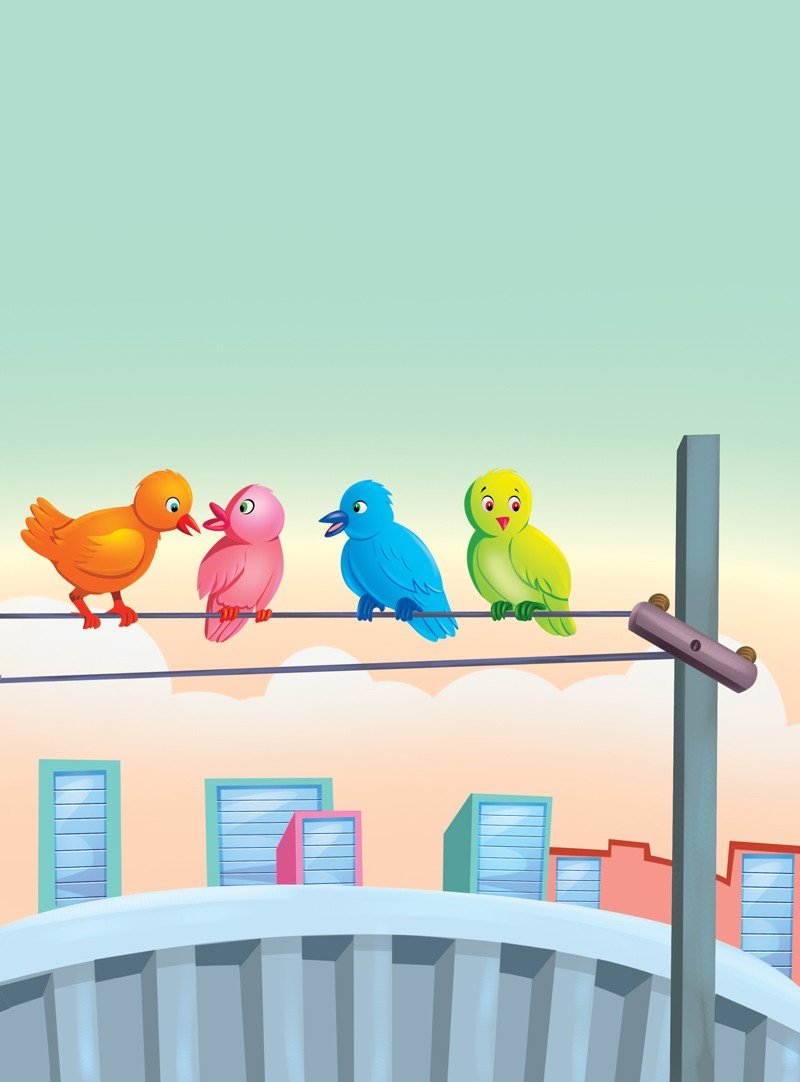 How do Birds Sit on Power Lines? - Sawan Books