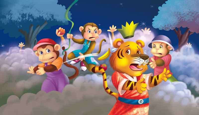 The Tiger and the Monkeys - Sawan Books