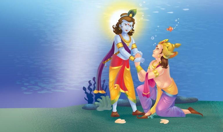 Lord Krishna Rescues Nanda - Sawan Books