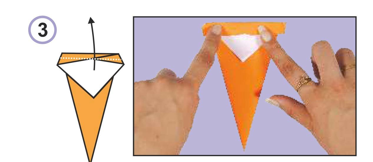 ICE-CREAM CONE (Origami Paper Folding) - Sawan Books