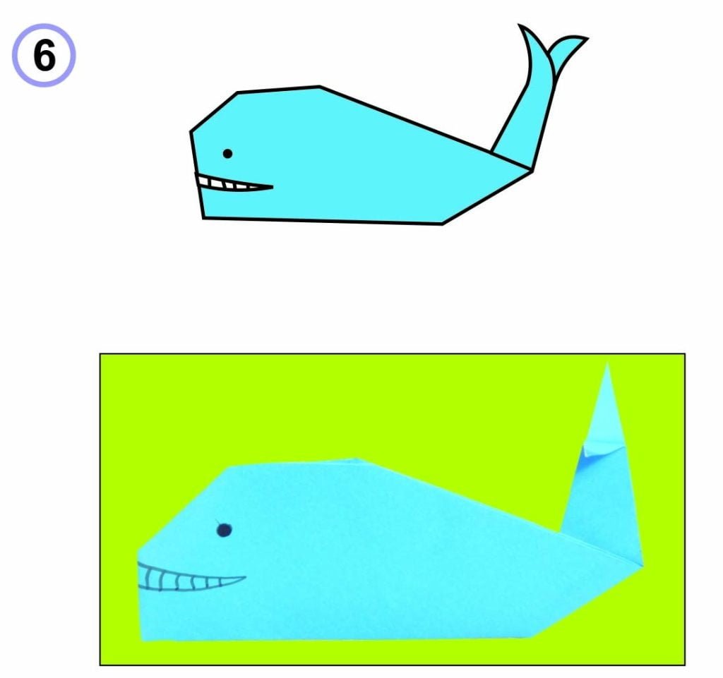 WHALE (Origami Paper Folding) - Sawan Books