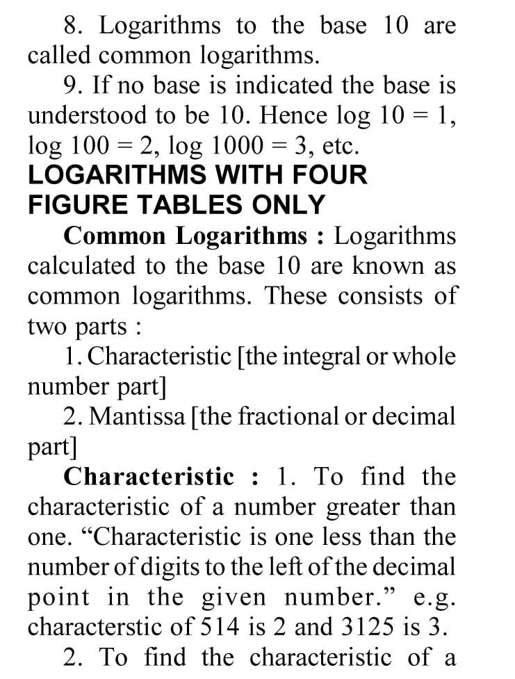 19. Logarithms - Sawan Books