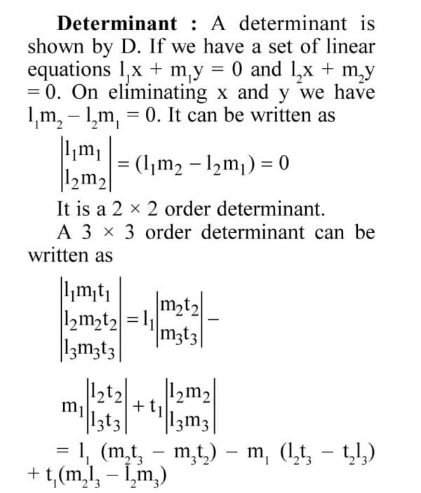 20. Determinant and Matrices - Sawan Books